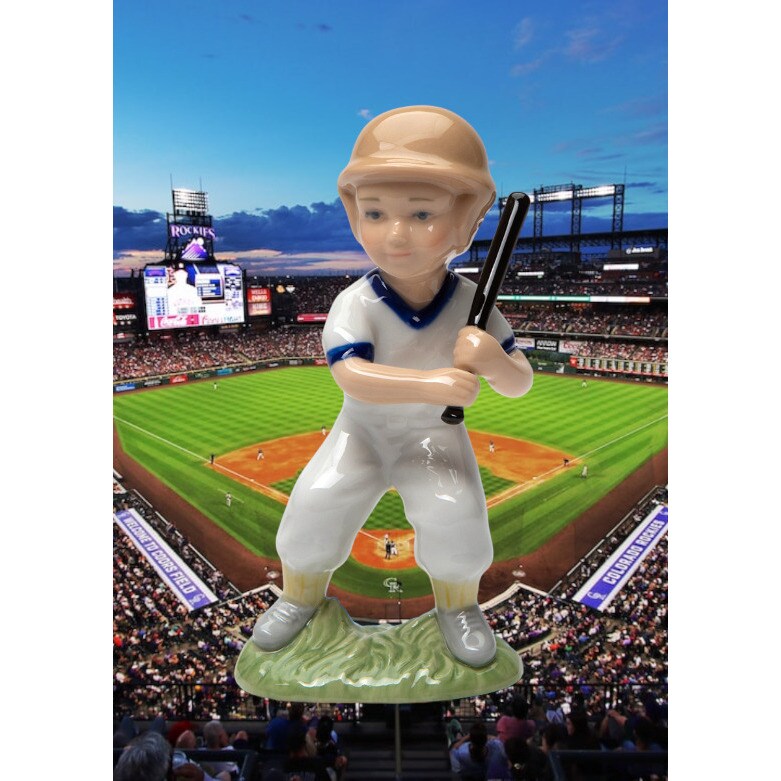 Ceramic Baseball Boy Figurine 3.75X2.5X4.5 Son | Michaels