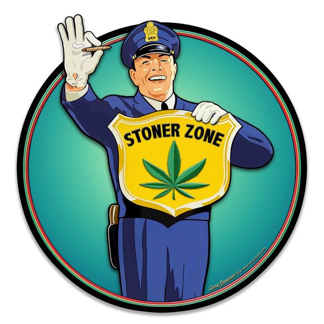 Pasttime Signs LGB633 Guard Stoner Zone Sign - 18 x 19 in. | Michaels
