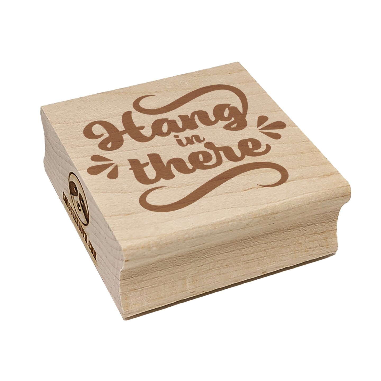 Hang in There Motivational Square Rubber Stamp for Stamping Crafting ...