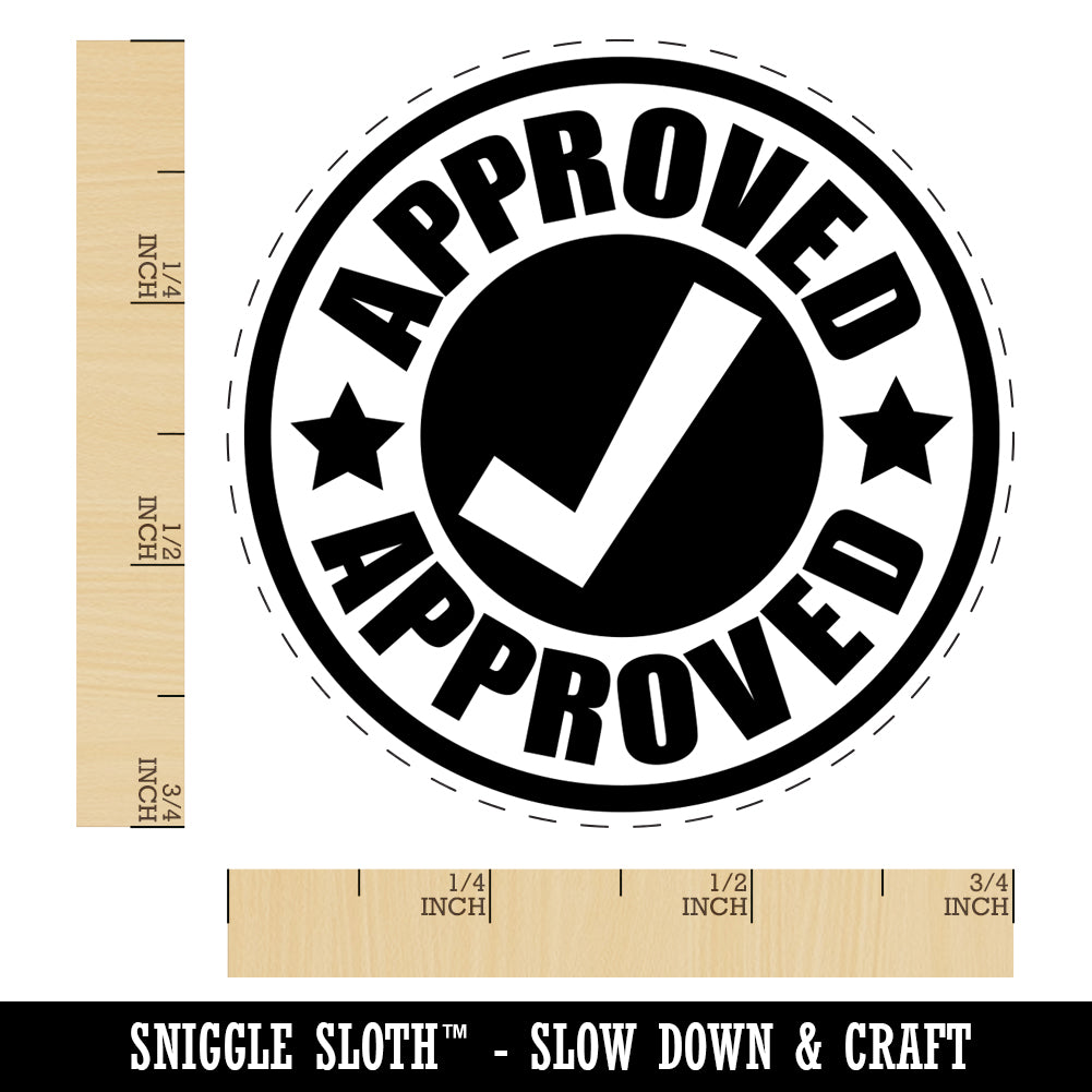 Approved Check Mark Rubber Stamp for Stamping Crafting Planners | Michaels