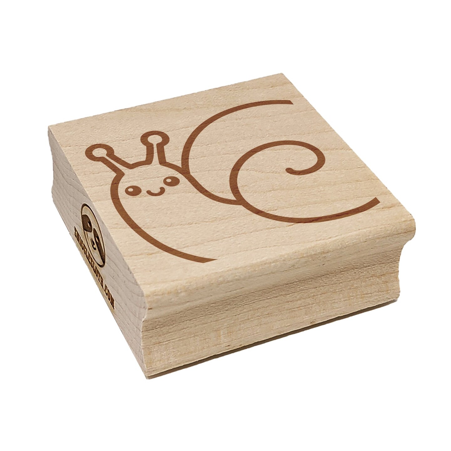 Peeking Snail Square Rubber Stamp for Stamping Crafting | Michaels