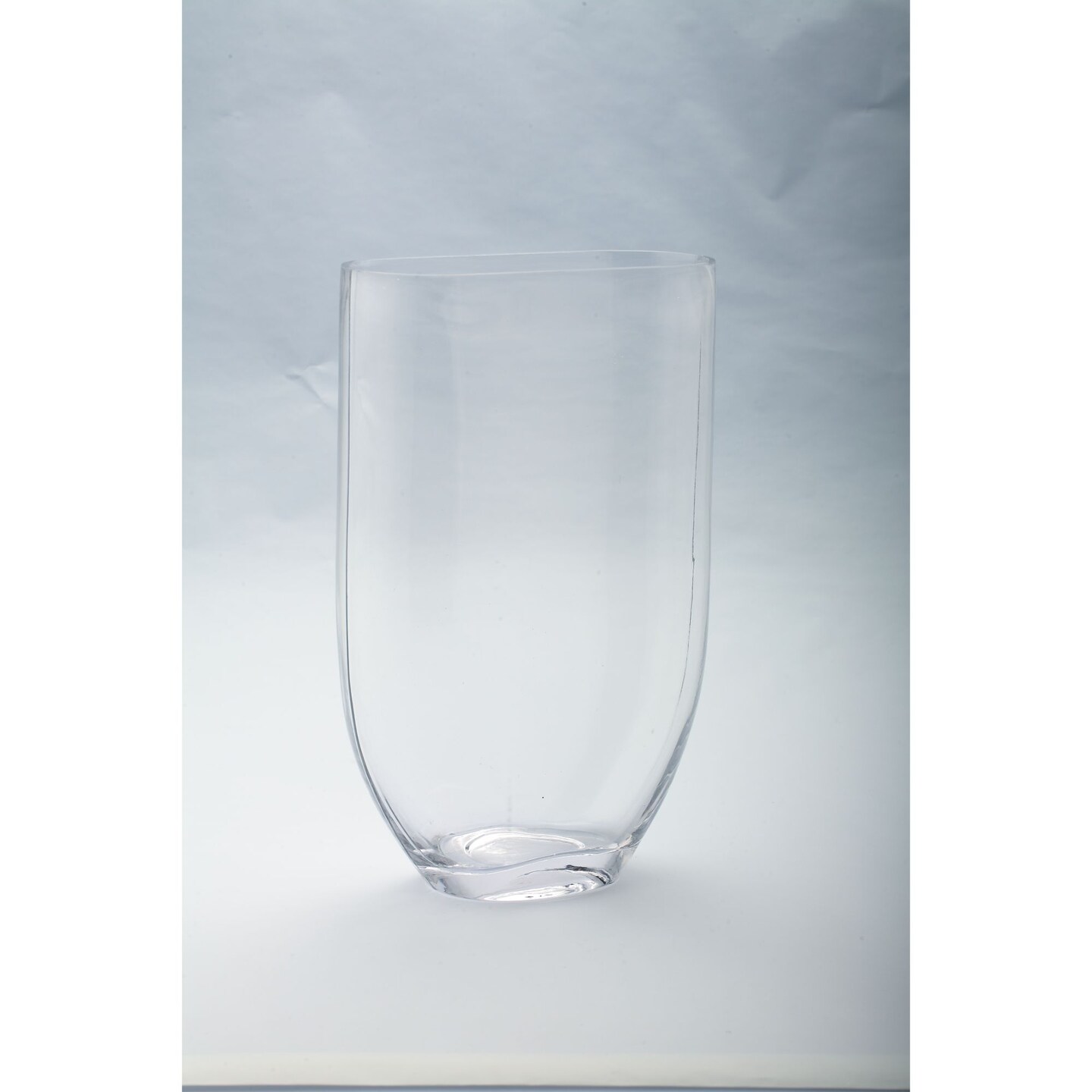 CC Home Furnishings Tapered Oval Shaped Vase - 12" - Clear | Michaels
