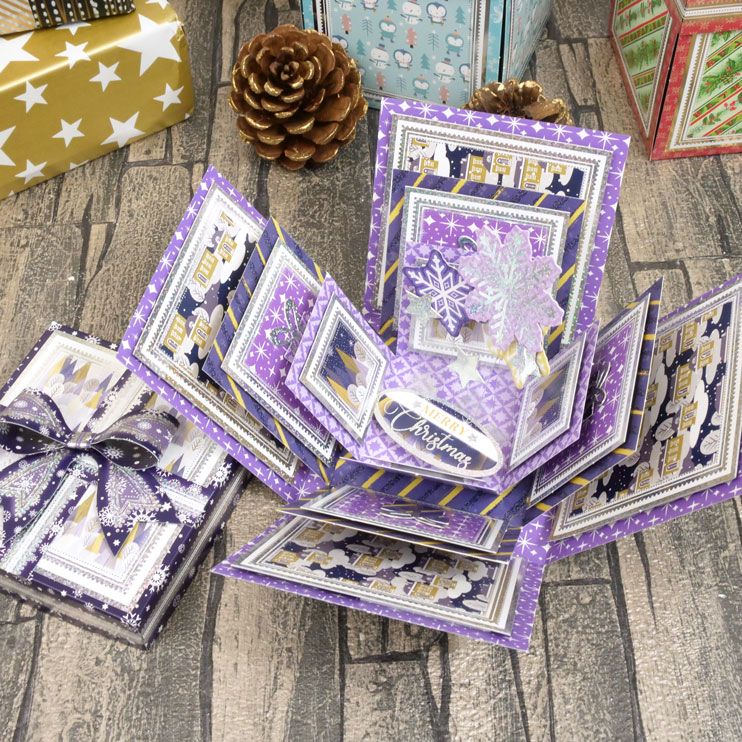 Hunkydory Crafts Exploding Boxes Project Kit - Contemporary Christmas ...
