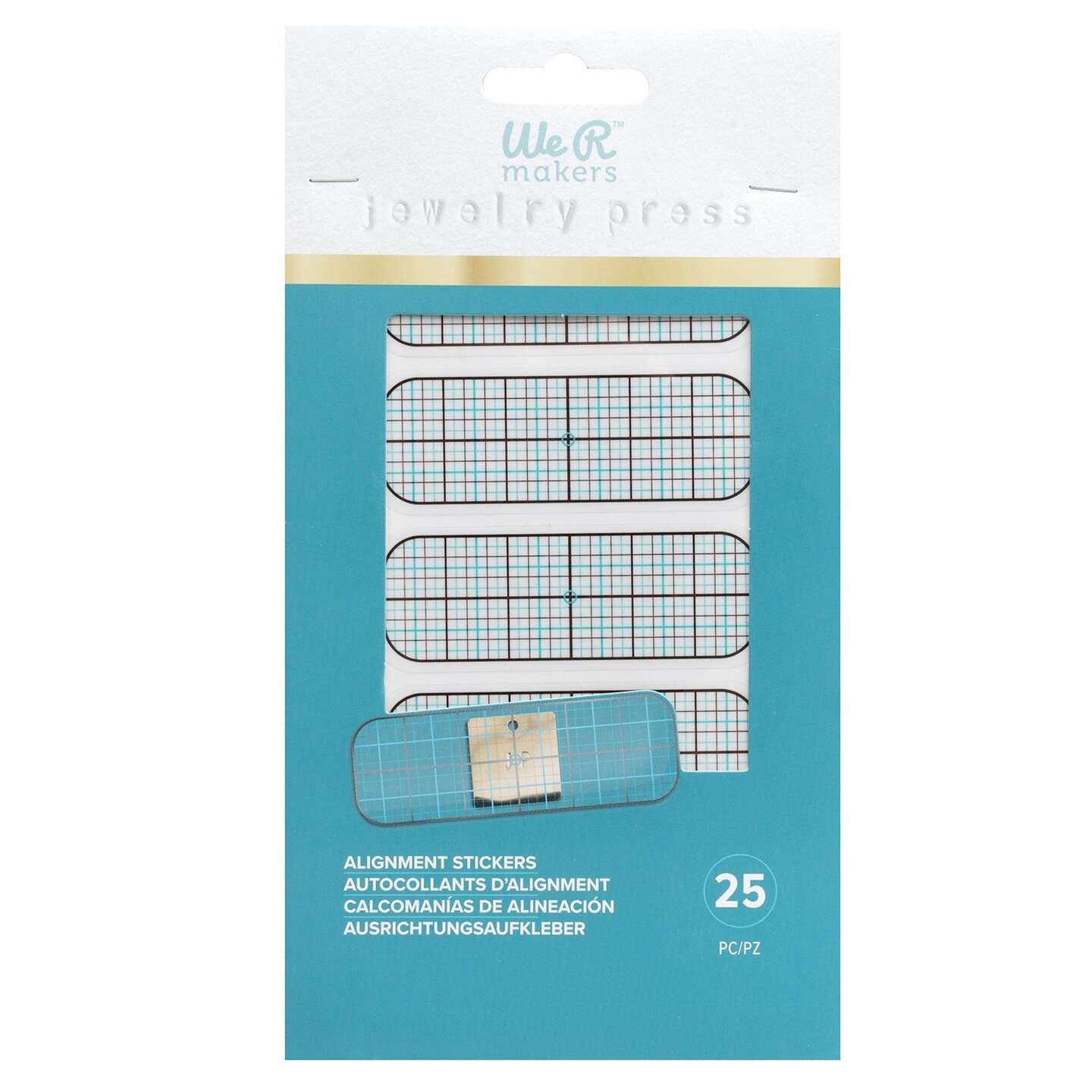 We R Jewelry Press Alignment Stickers 25/Pkg | Michaels