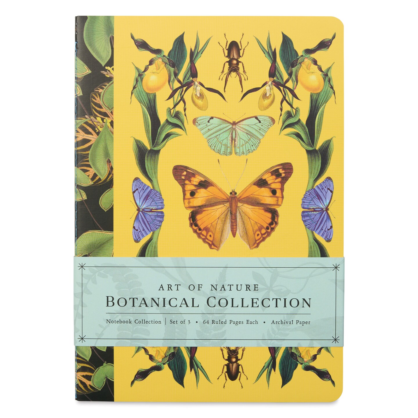 Art of Nature Sewn Notebook Set - Botanical, Set of 3, 6" x 8-1/2", 64 ...