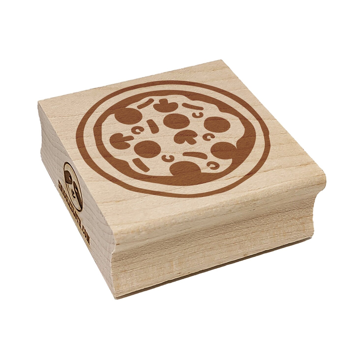 Pizza Pie Tasty Square Rubber Stamp for Stamping Crafting | Michaels