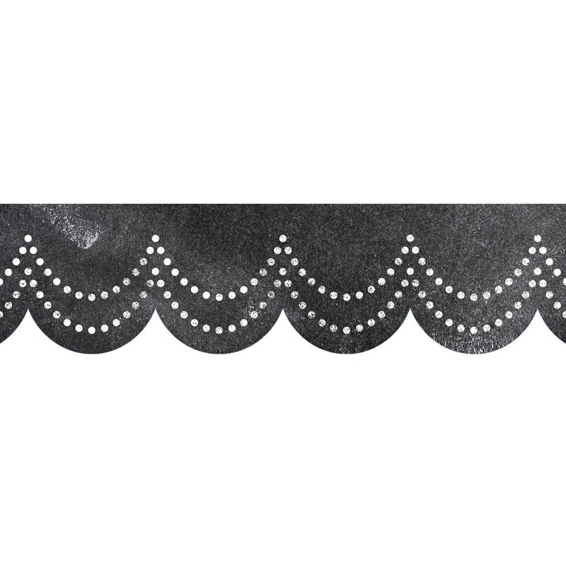 Chalk It Up! Dotted Scallops EZ Border, 48 Feet | Michaels