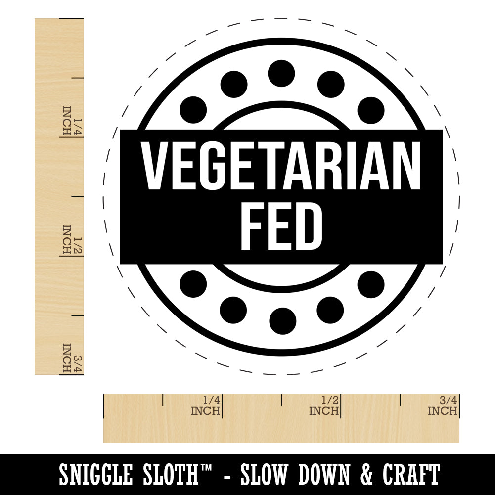 Vegetarian Fed Label Chicken Egg Rubber Stamp | Michaels