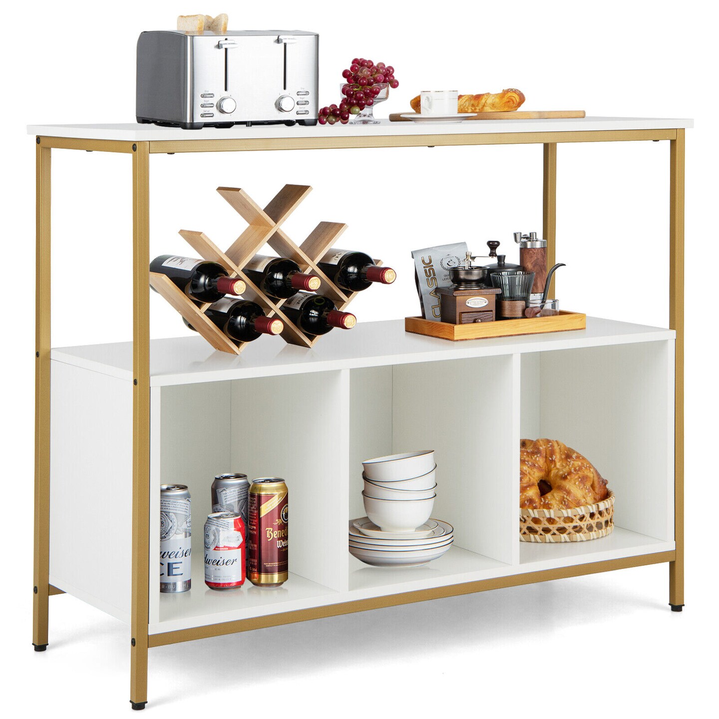 Modern Kitchen Buffet Sideboard with 3 Compartments | Michaels