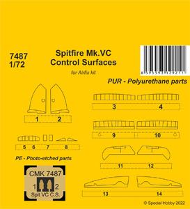 CMK 1/72 Spitfire Mk.VC Control Surfaces / for Airfix kit 1/72 | Michaels