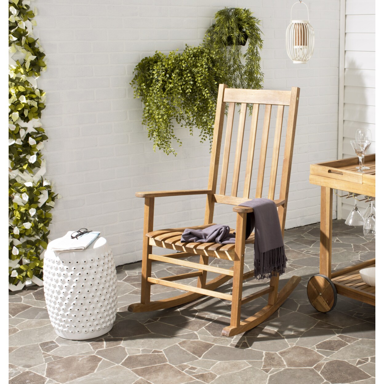 Safavieh Outdoor Collection Shasta Rocking Chair Natural Michaels