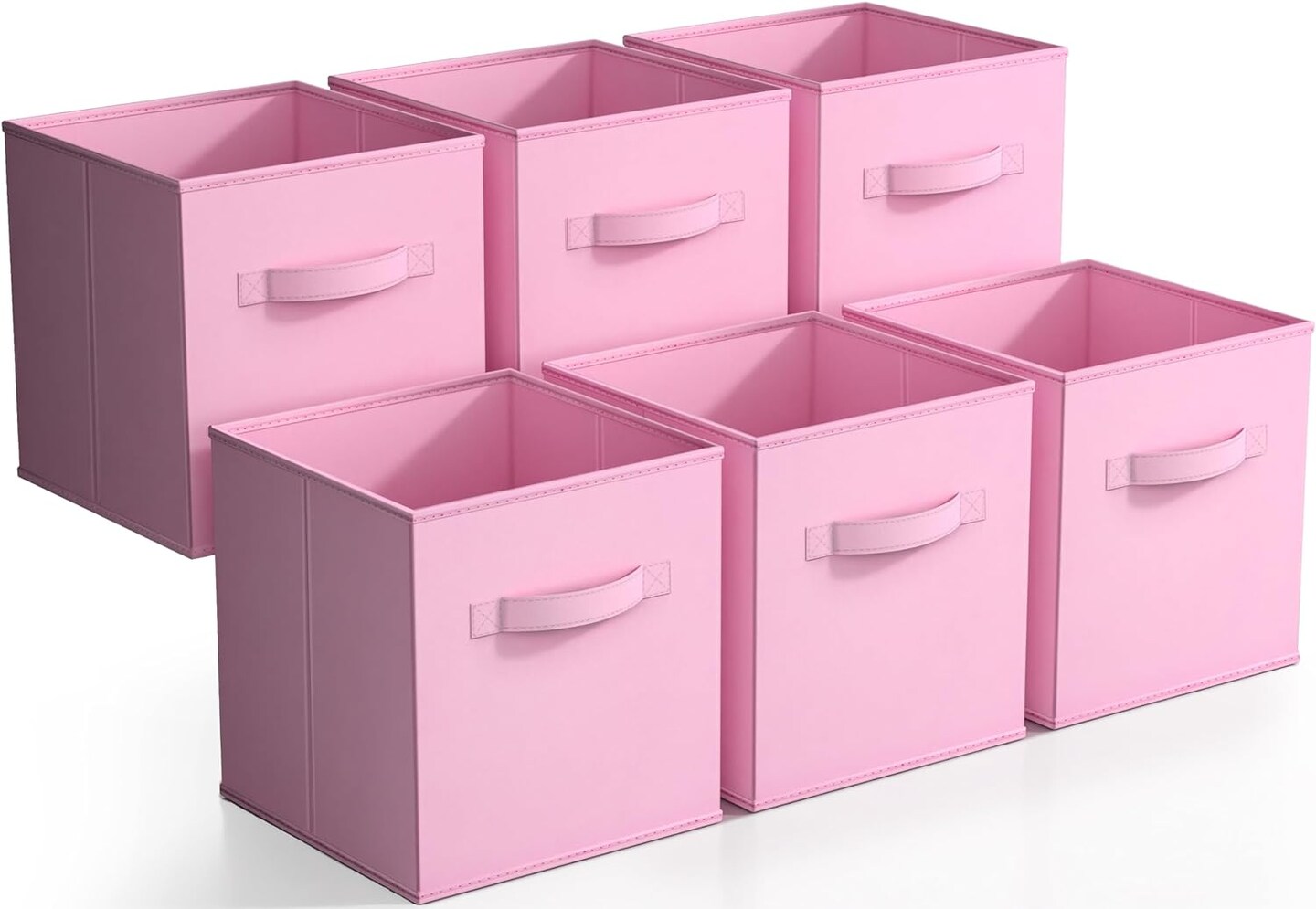 Sorbus Fabric Collapsible Cube Storage Bins Set 6 Pack