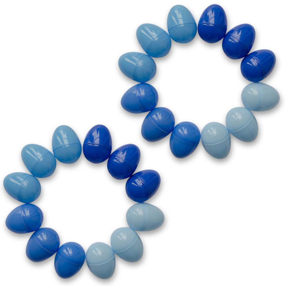 Set of 24 Blue Plastic Eggs | Michaels