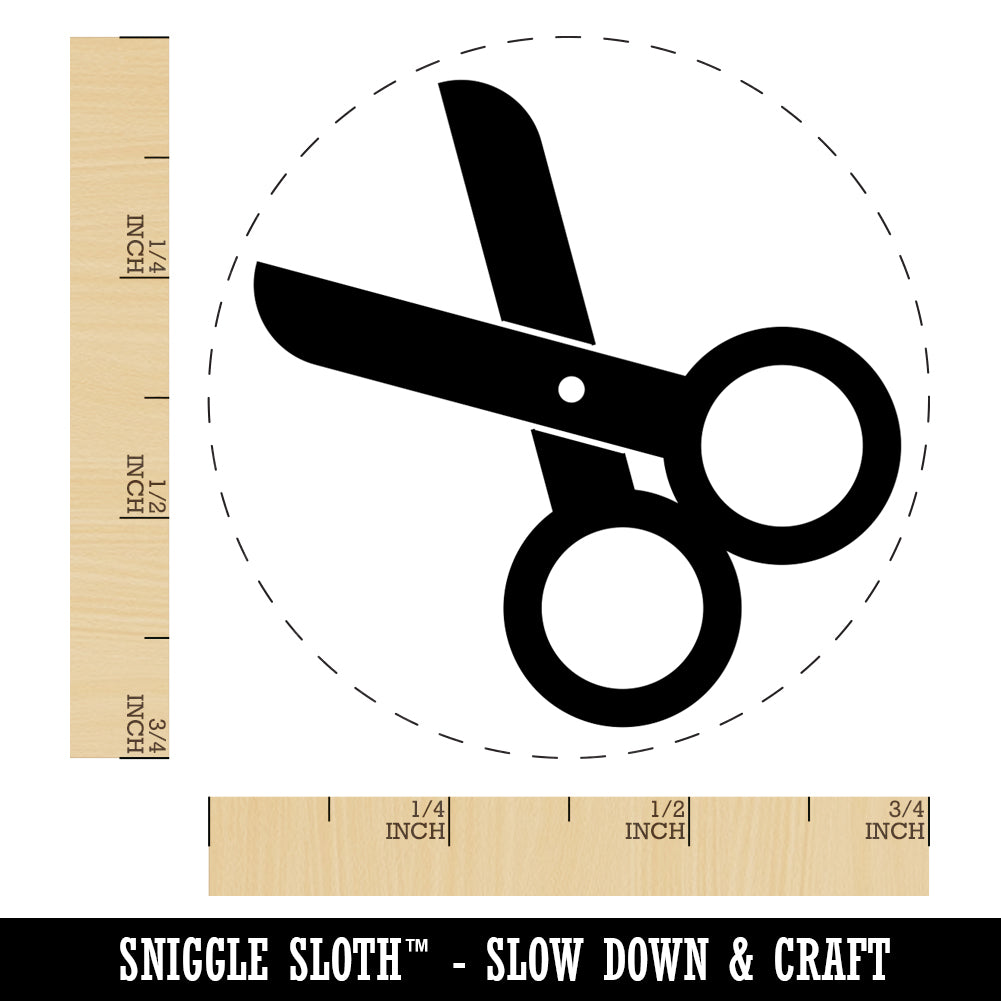 Scissors Symbol Self-Inking Rubber Stamp for Stamping Crafting Planners ...