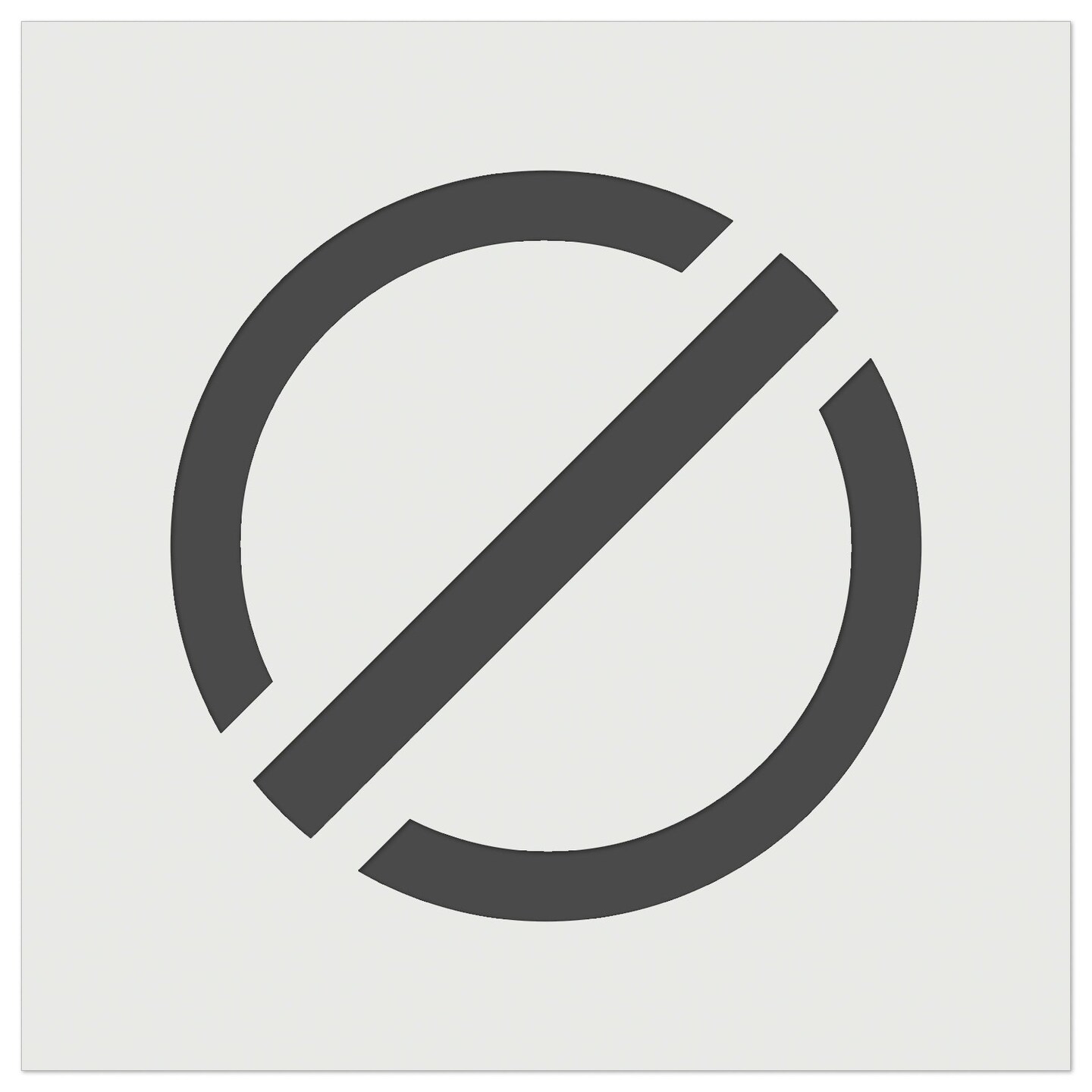 No Do Not Circle Solid Wall Cookie DIY Craft Reusable Stencil | Michaels