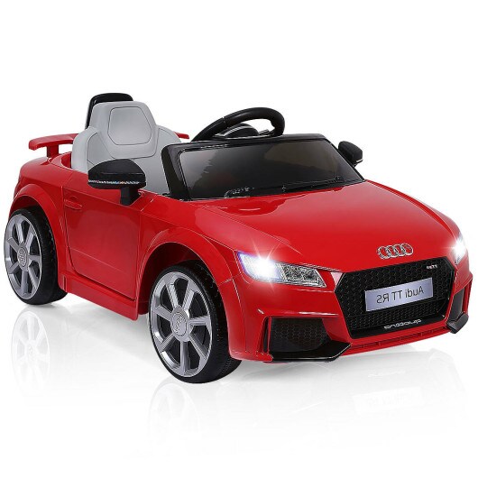Iron Electric Ride-On Car with PE Wheels, Lights and Remote, Color: Red ...
