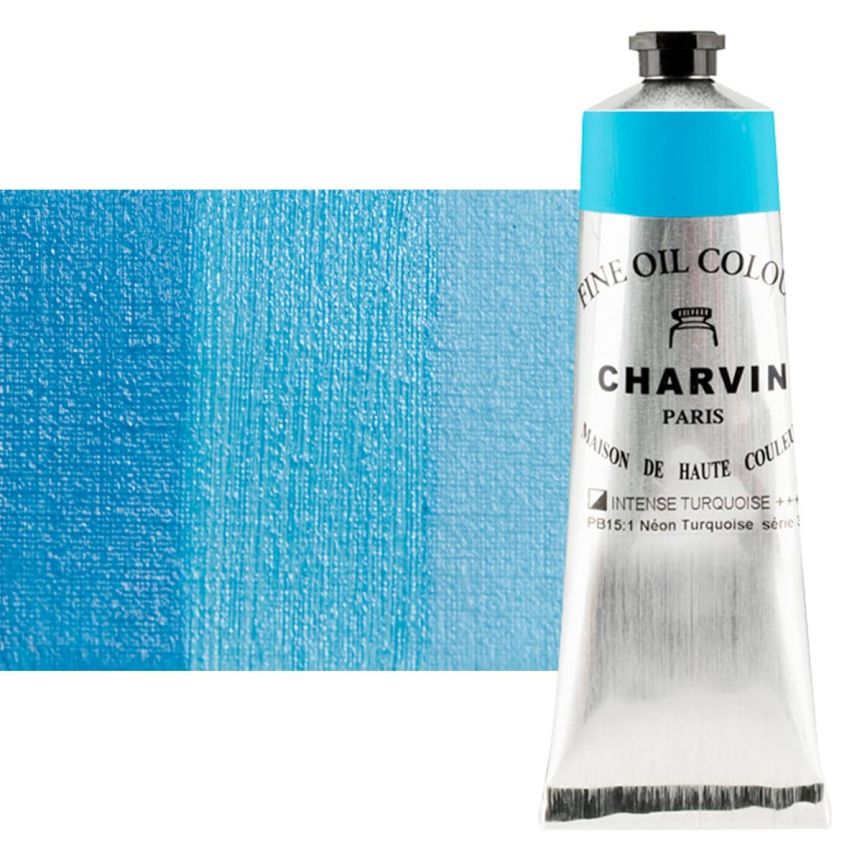 Charvin Professional Artist Quality Oil Paints, Green, Blue and Violet ...