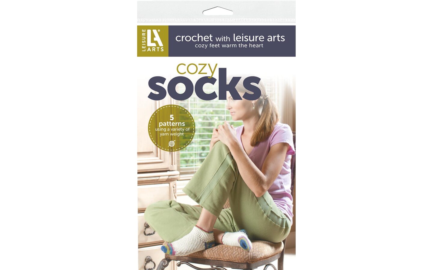 Leisure Arts Crochet Cozy Socks Crochet Pattern | Michaels