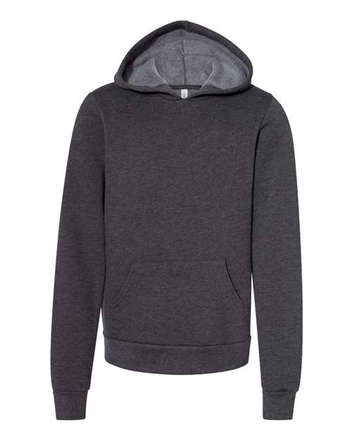 BELLA + CANVAS® Youth Sponge Fleece Turtle Neck Long Sleve Hoodie ...