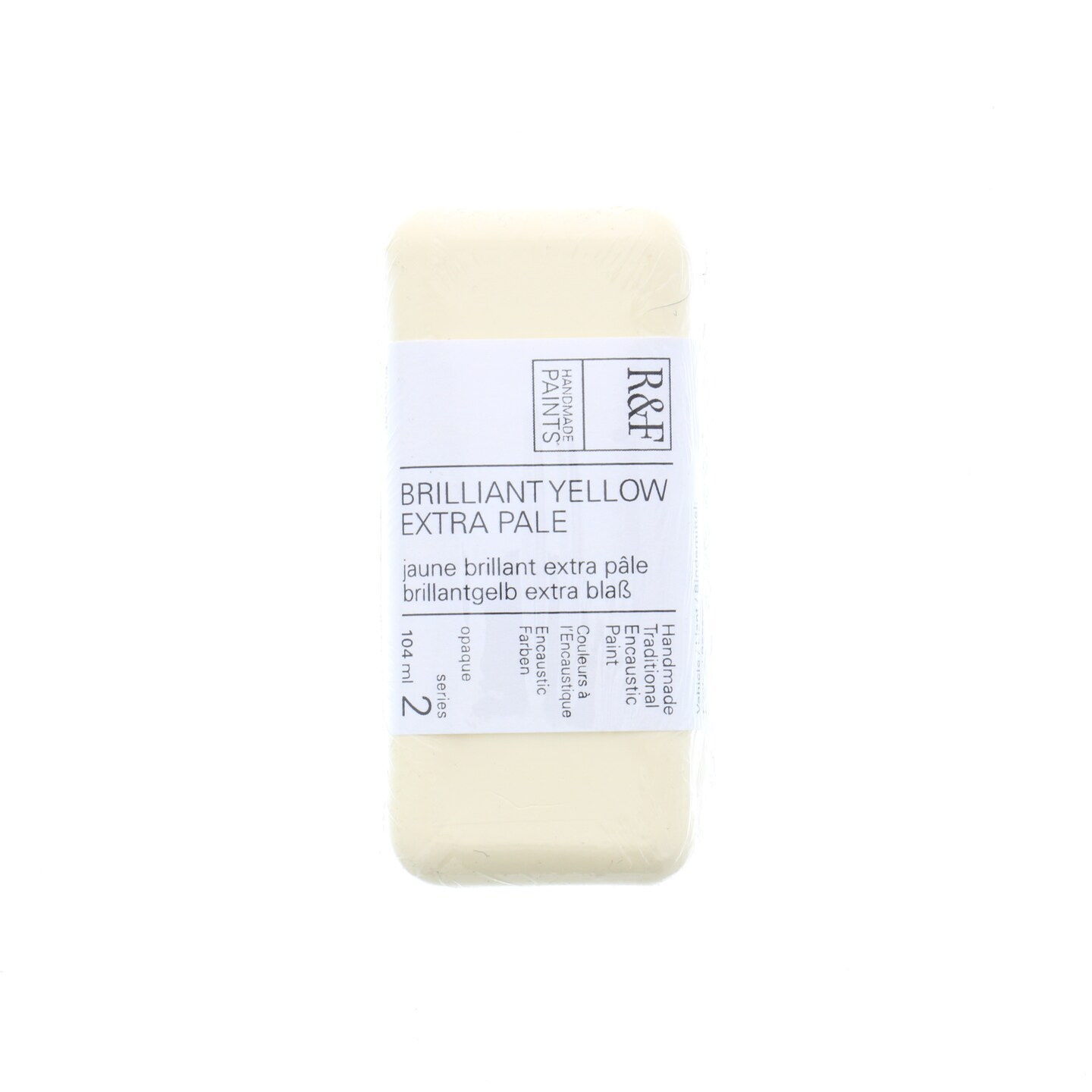 R&F Handmade Paints Encaustic Paint Cake, 104ml, Brilliant Yellow Extra ...