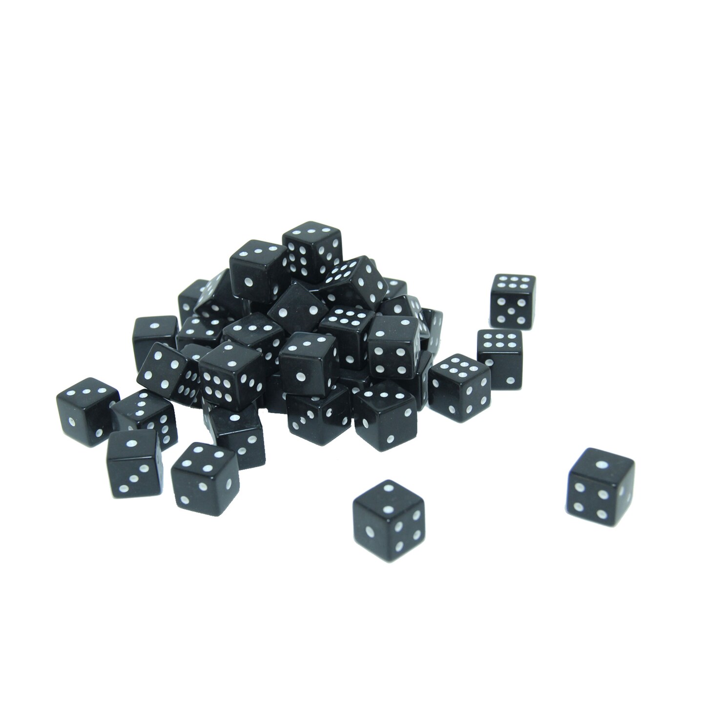 Black Square Cornered Dice - 100 Pack | Michaels