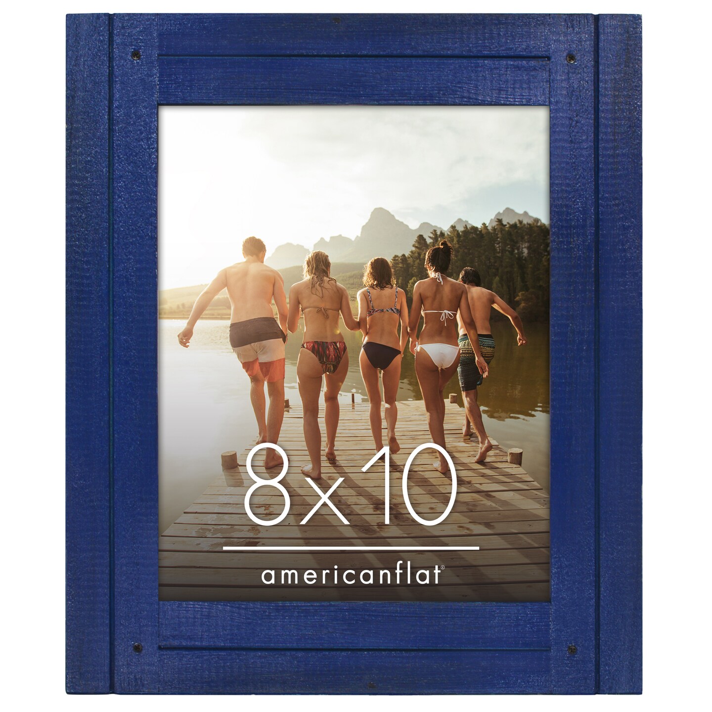 Americanflat Picture Frame - Rustic Picture Frame with Textured ...