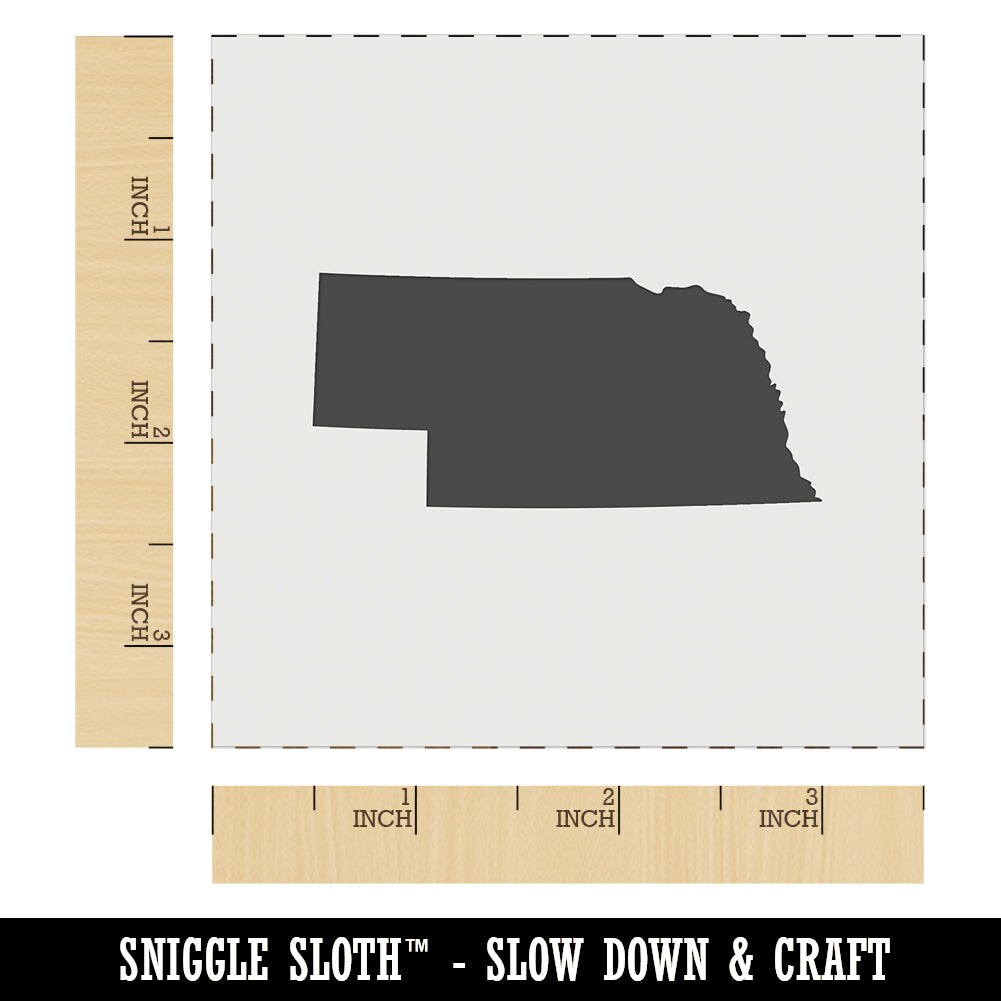 Nebraska State Silhouette Wall Cookie DIY Craft Reusable Stencil | Michaels