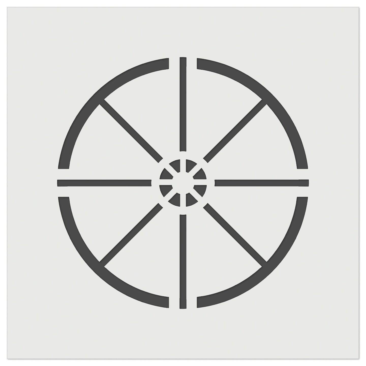 Wagon Wheel Solid Wall Cookie DIY Craft Reusable Stencil | Michaels