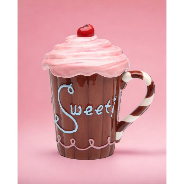Ceramic Pink Cupcake Mug 10Oz Tea Party Friend Coworker | Michaels
