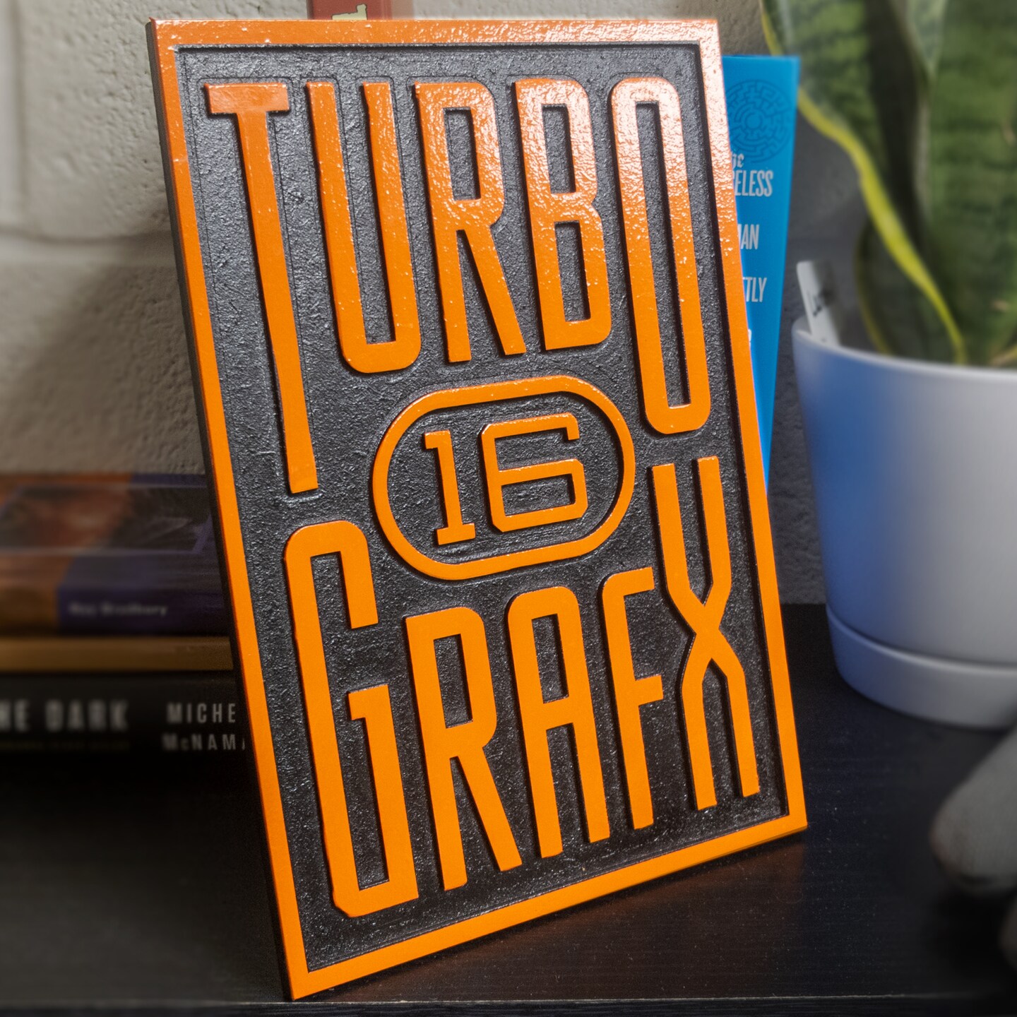 Large Engraved Turbo Grafx 16 Logo Video Game Wall Art Collectable Sign ...