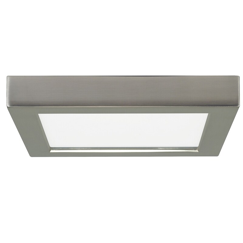 Satco 13.5w 7" Flush Mount LED Fixture w/ Square Shape in Brushed Nickel 2700k | Michaels