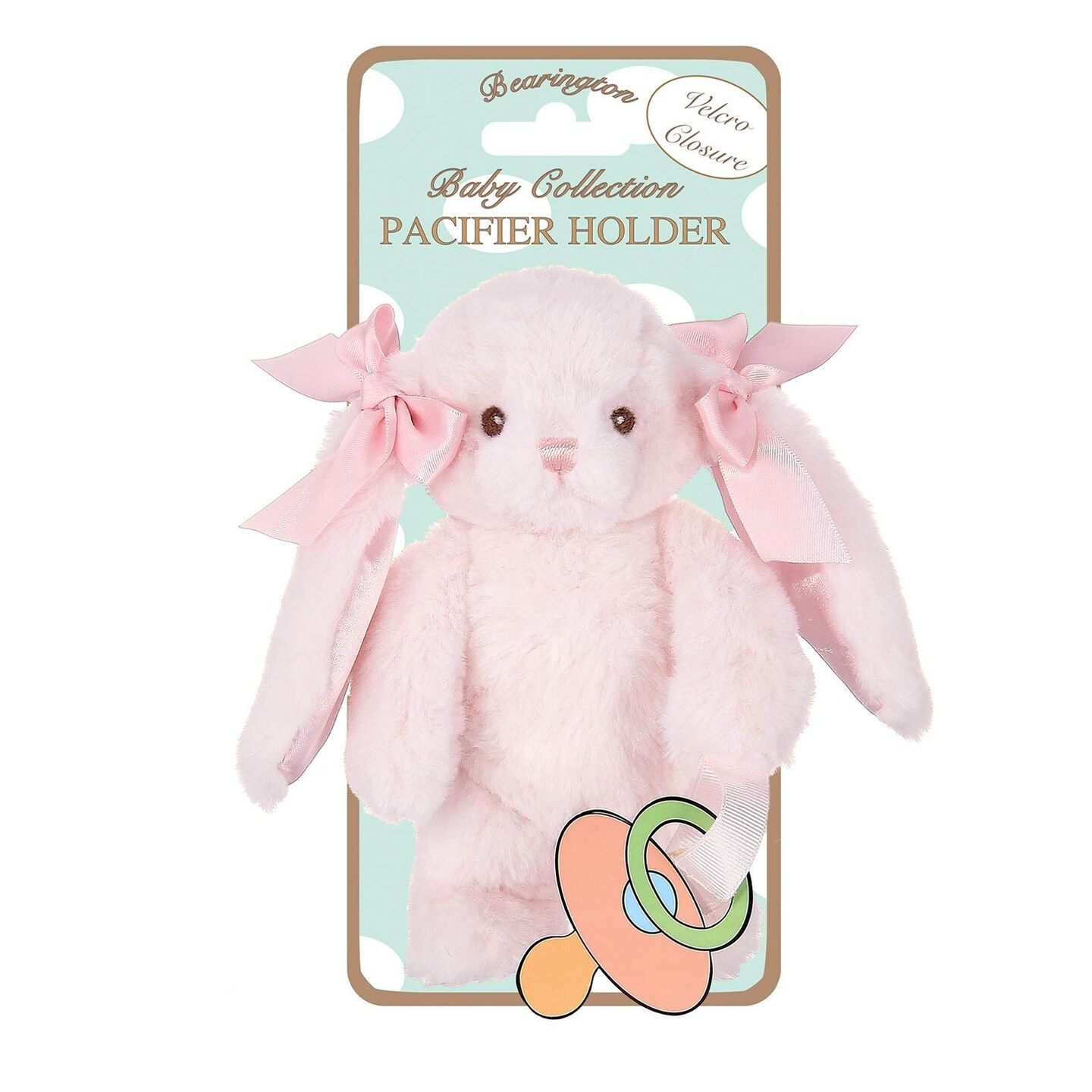 Bearington Baby Hippity Plush Bunny Pacifier Holder, 7.5 Inch | Michaels