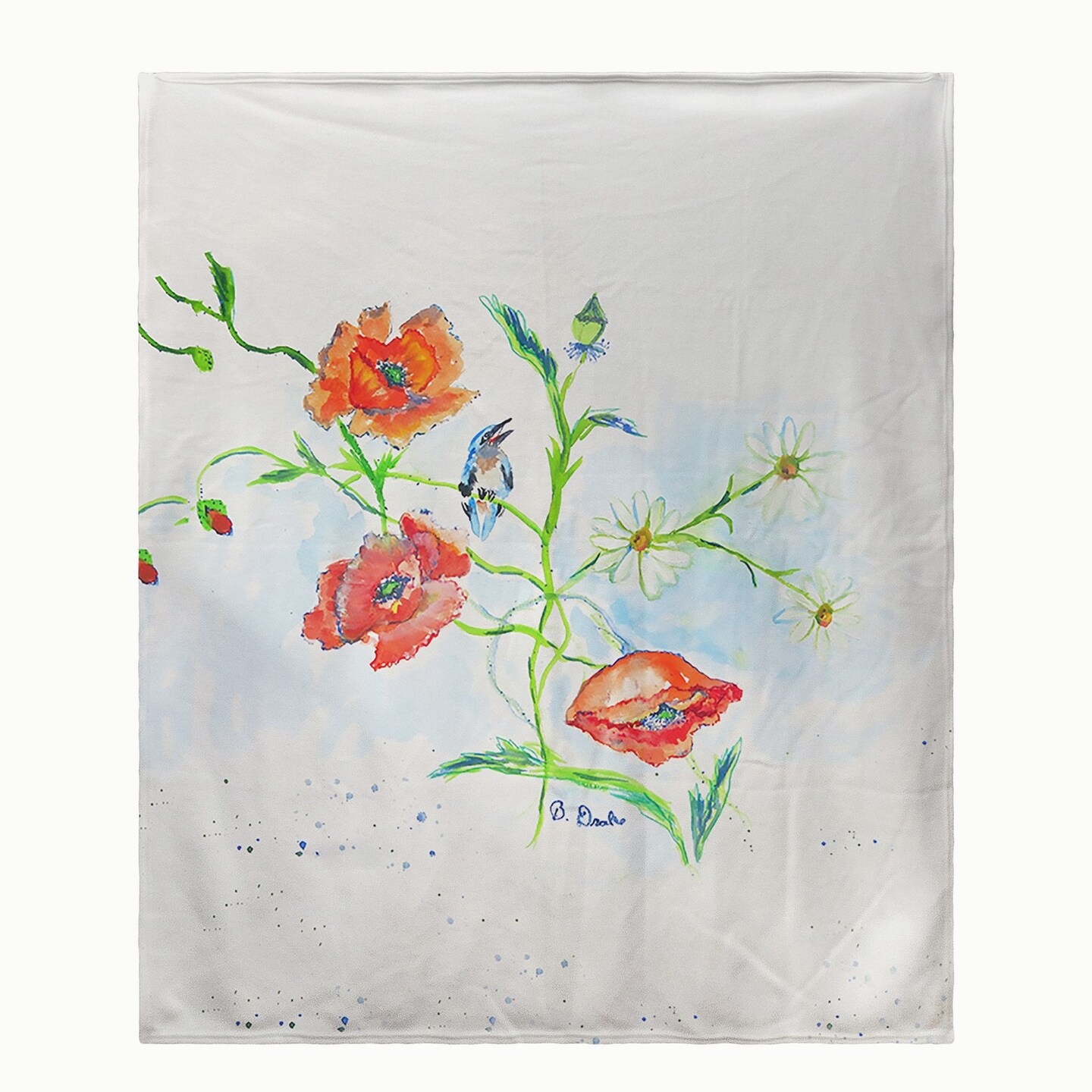 Betsy Drake Poppies & Daisies Throw | Michaels