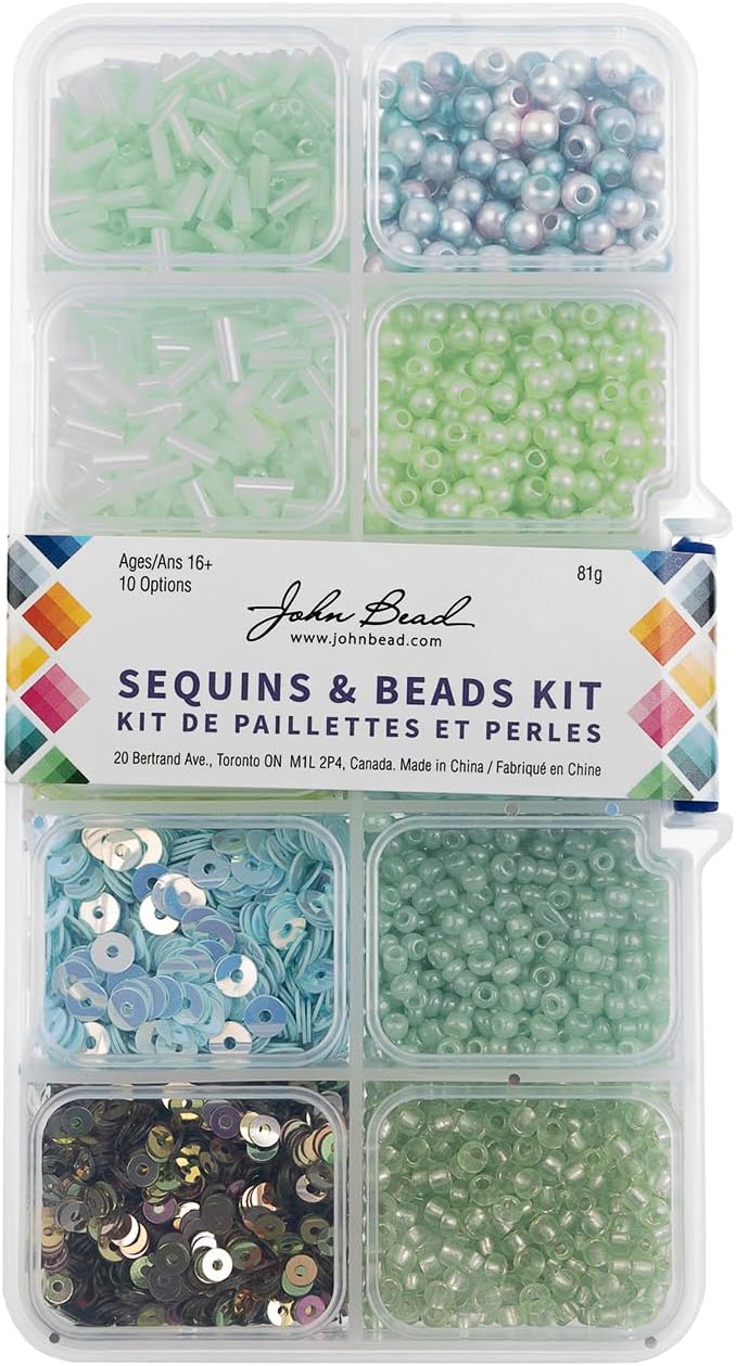 John Bead 10 Types Mix Sequins & Beads Kit | Michaels