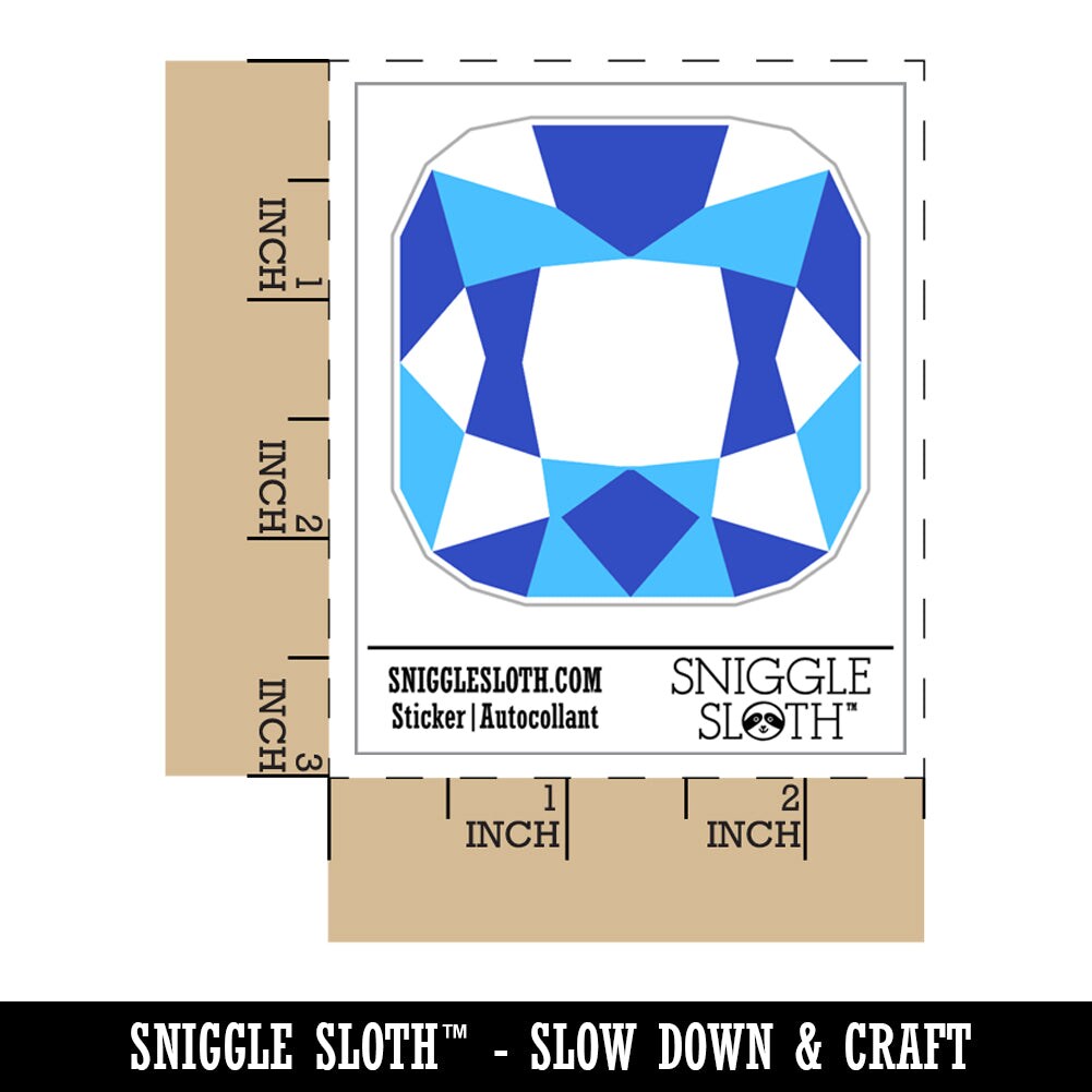 Antique Cushion Gem Cut Diamond Jewelry Waterproof Vinyl Phone Tablet ...