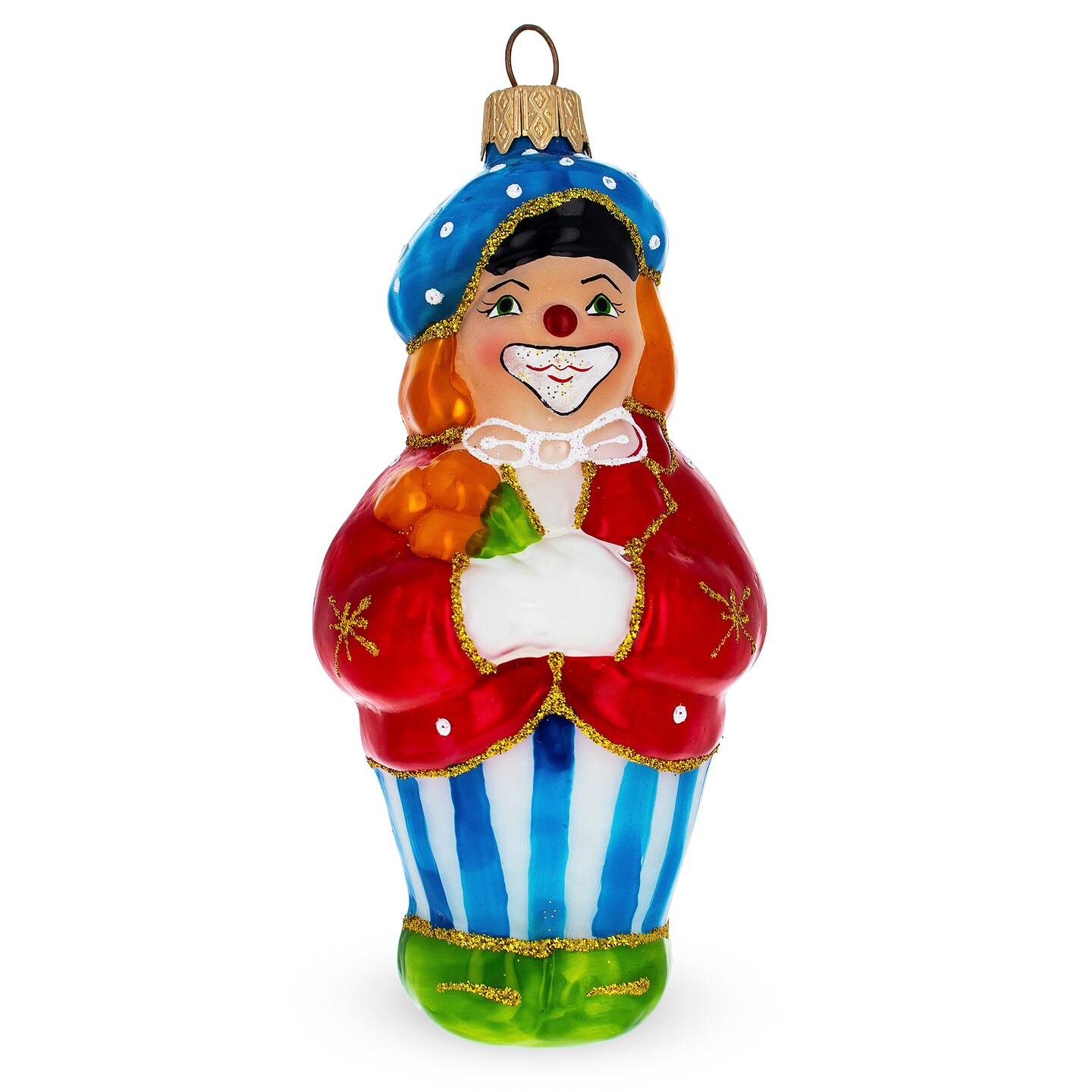 Clown in Red Jacket Mini Glass Christmas Ornament | Michaels