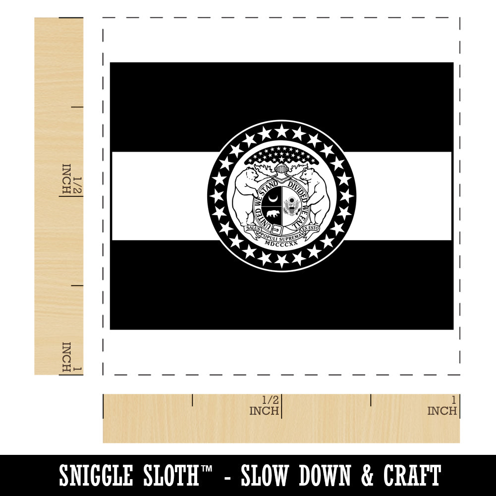 Missouri State Flag Self-Inking Rubber Stamp Ink Stamper | Michaels