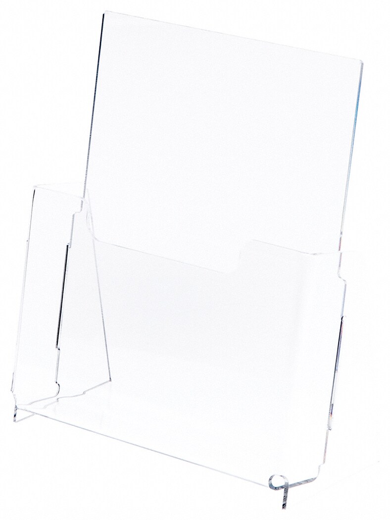 Plymor Clear Acrylic Paper Literature Holder (Countertop), Fits 8.5" x ...