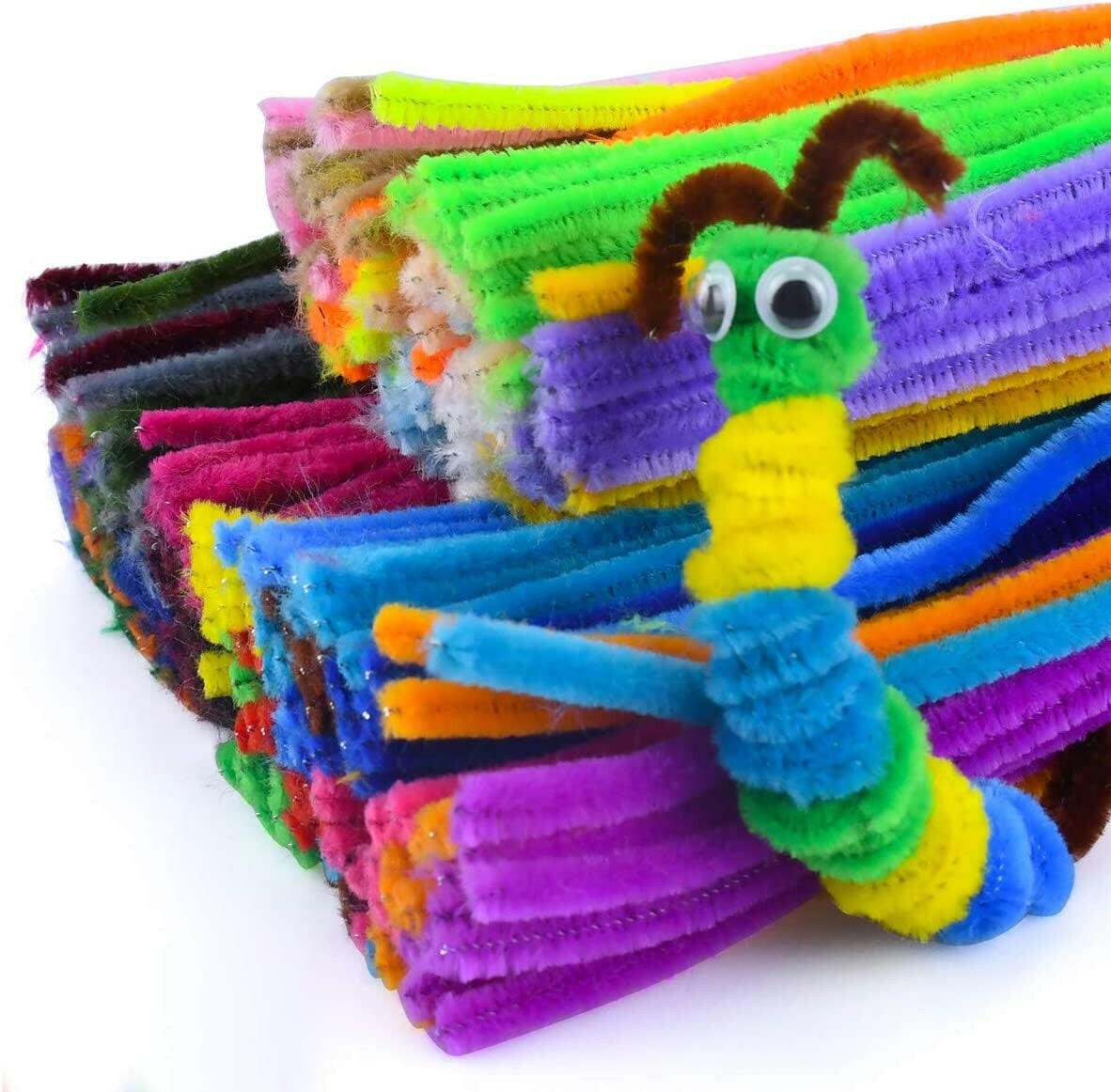 Craft Pipe Cleaners 100PCS Chenille Stem 6MM X 12 Inch Twistable Stems ...
