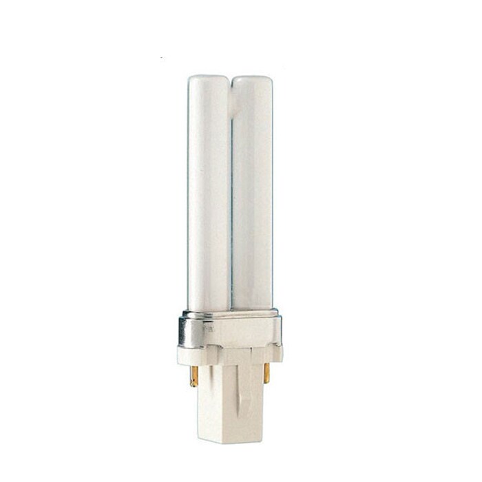 Philips 5w 2700K G23 Single Tube 2-pin White Fluorescent Light Bulb ...