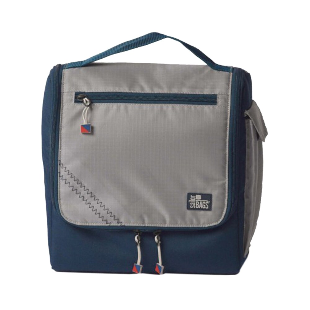 SailorBag Silver Spinnaker Insulated Soft Lunch Box, Silver With Blue ...