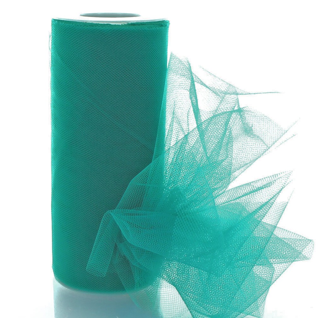 6" Premium Tulle Teal 25 Yard | Michaels
