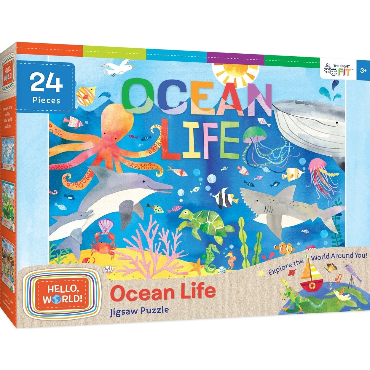MasterPieces Hello World! - Ocean Life 24 Piece Jigsaw Puzzle | Michaels