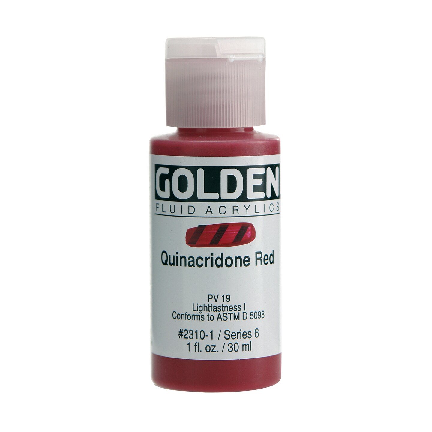 Golden Fluid Acrylic, 1 Oz., Quinacridone Red | Michaels