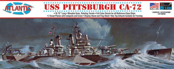 Atlantis Models 1/490 Atlantis Models USS Pittsburgh CA-72 Heavy ...