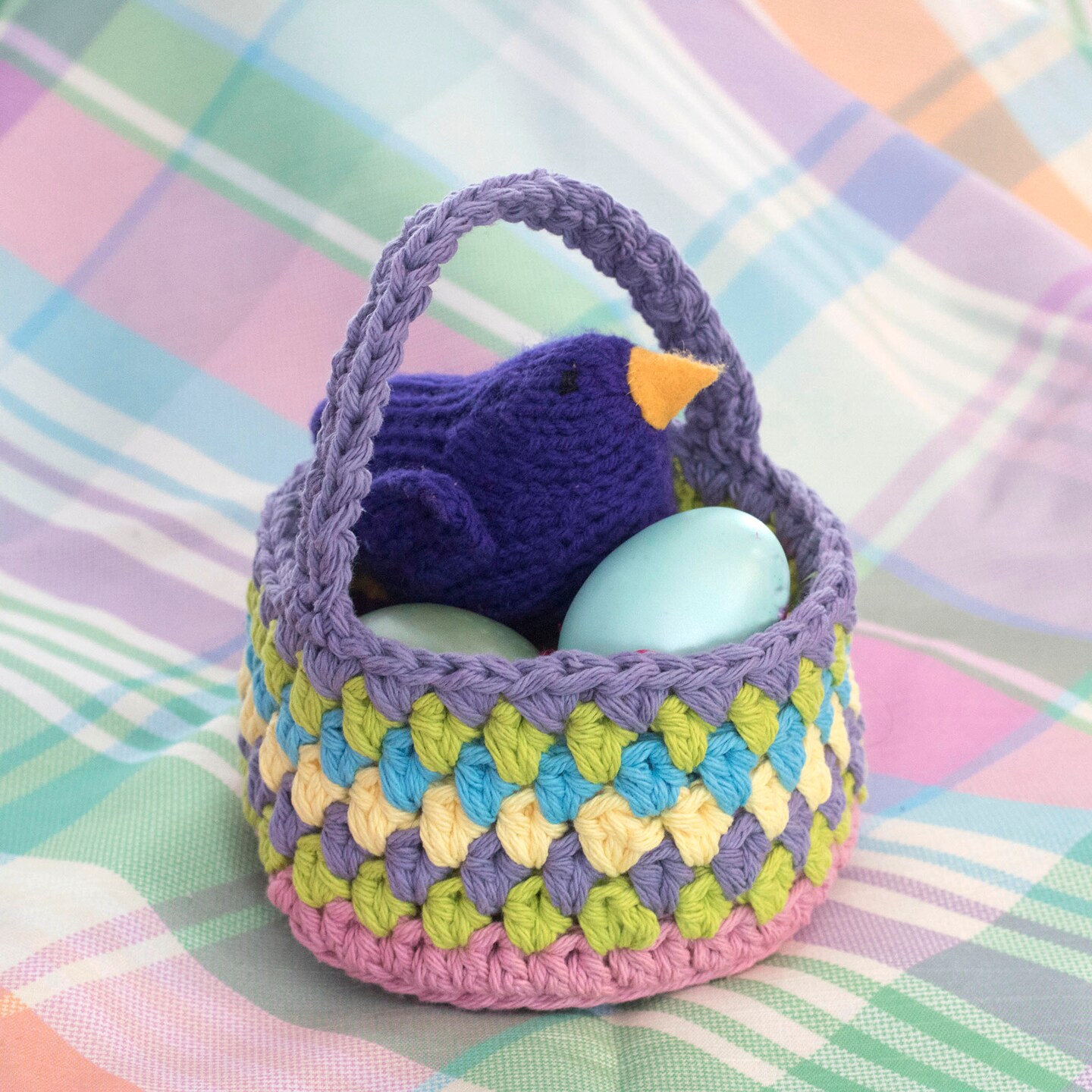 Hand Crocheted Cotton Easter Basket | MakerPlace by Michaels