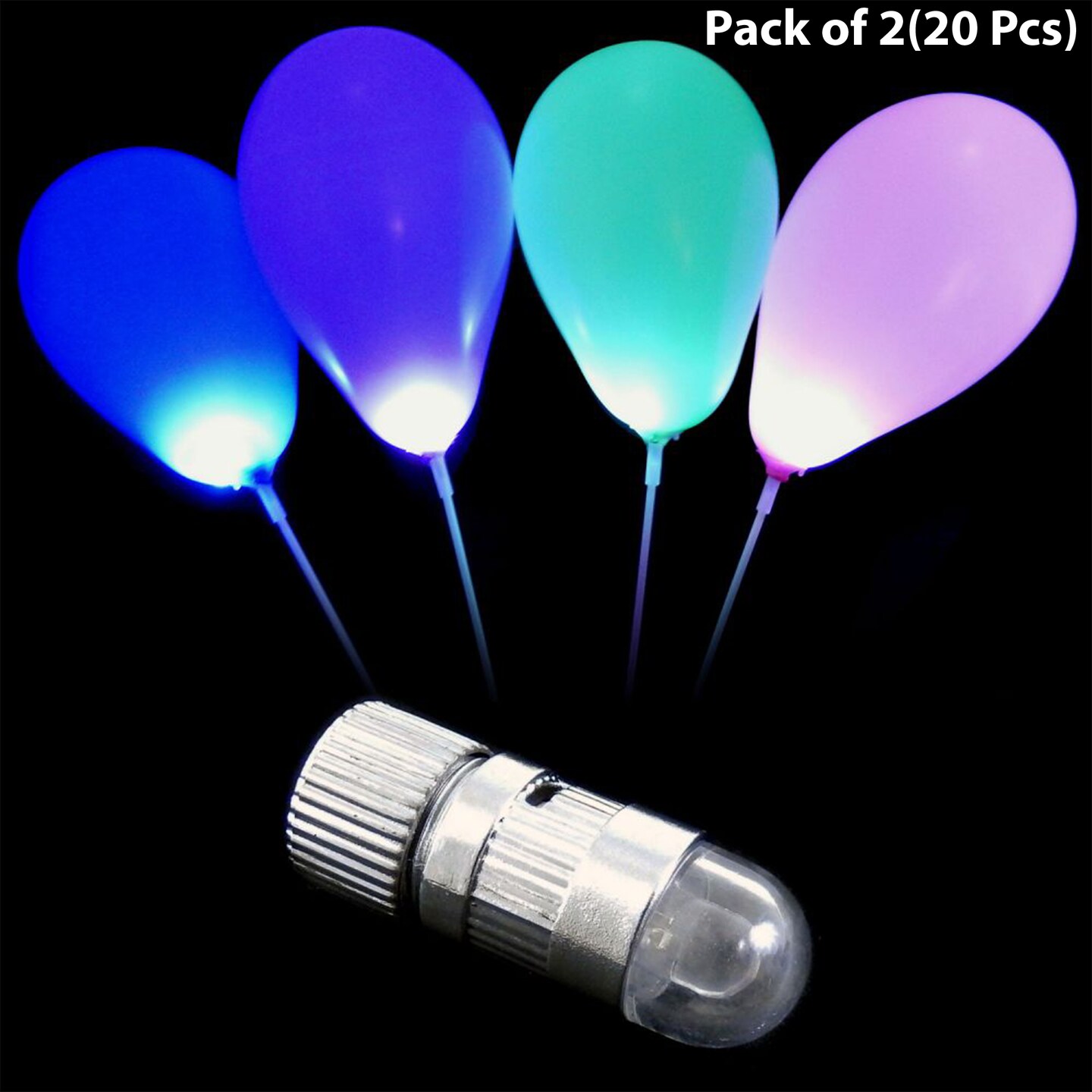 Balloon Light 1 1/8 inches tall by 1/2-inch-wide | LED Light Up Your ...
