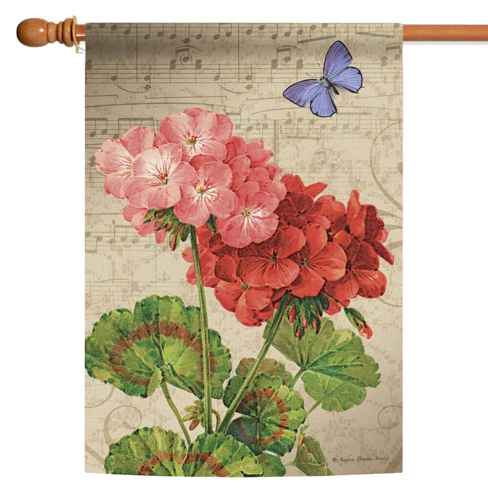 Geranium Arrangement Decorative Flower Flag | Michaels