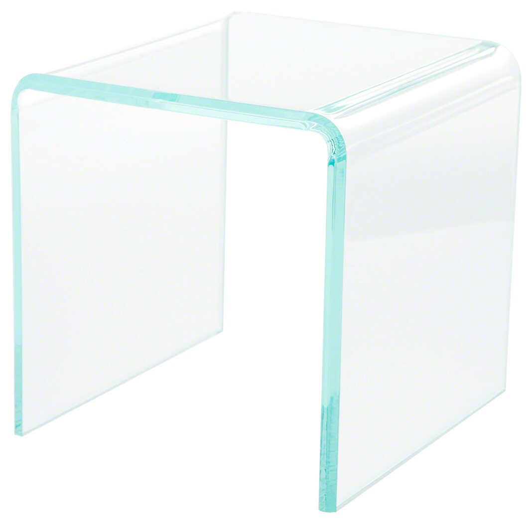 Plymor Clear Acrylic "Green Glass-Look Beveled Edge" Display Riser 5" x ...