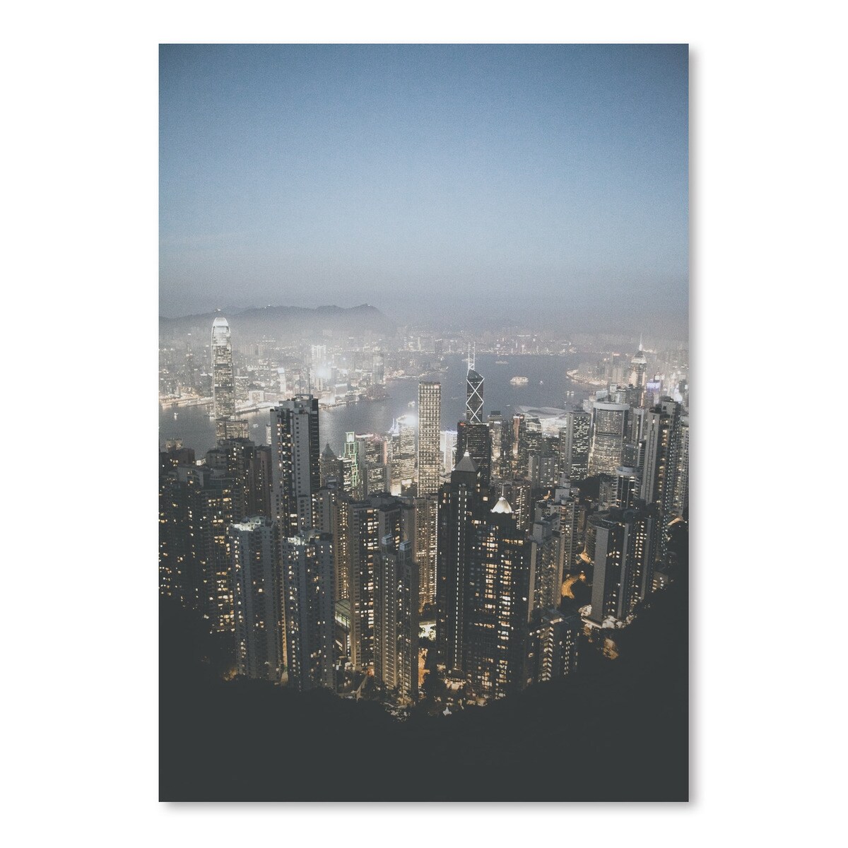 Victoria Peak Hong Kong by Luke Gram Poster Art Print - Americanflat ...